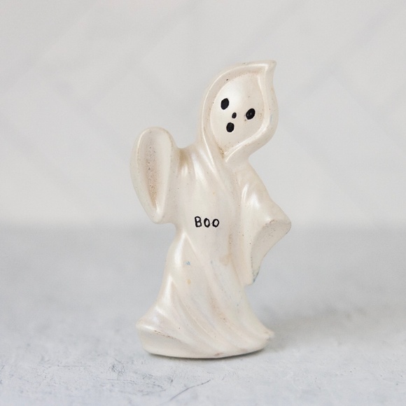 Unmarked | Holiday | Vintage Halloween Ceramic Boo Ghost Figurine ...